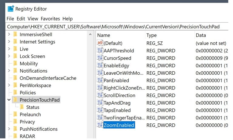 Disable Touchpad Pinch to Zoom on Windows 10 – dovidenko.com